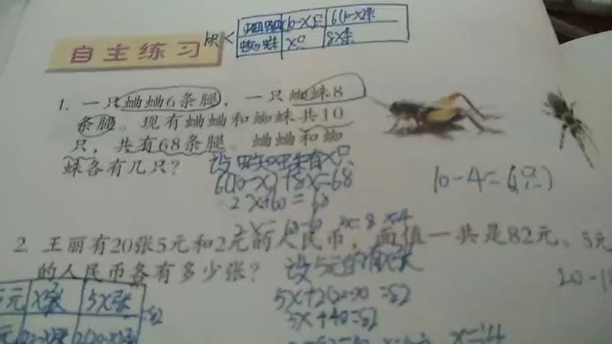 六年级数学鸡兔同笼方程做法