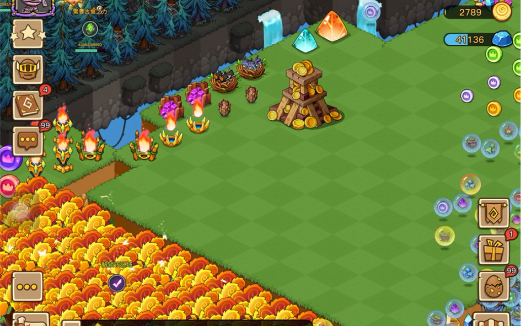 「幻兽爱合成」有了点击器,变得肆无忌惮,一个满级金币仓毕业