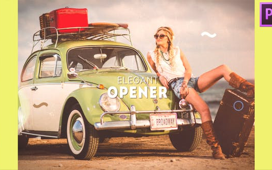 PR模板-欢快的幻灯片视频婚礼视频个人或家庭影集照片展示旅游风景...