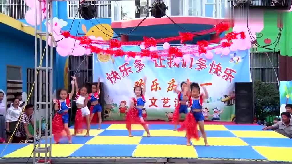 幼儿中班舞蹈高清视频《魅力四射》,现代集体舞最简单易学好看