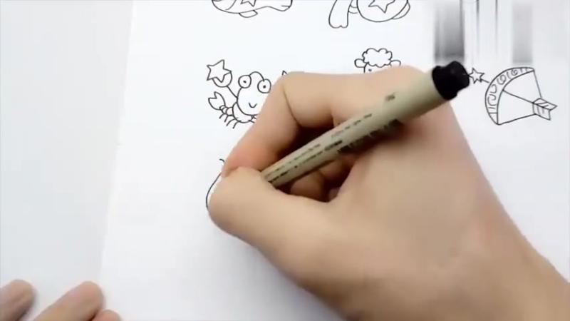 十二星座专属简笔画,关键简单好看孩子用得上