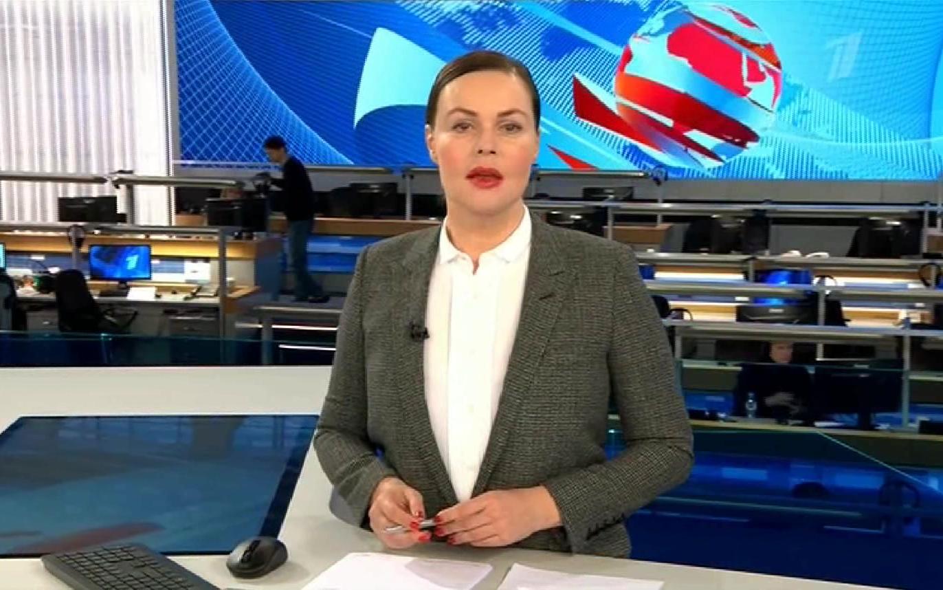 ...结束、报时、《时间》节目片头(莫斯科+6版 2018.2.22 北京时间19:59)