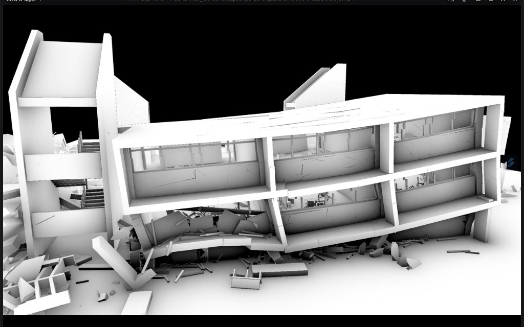 【建筑灾害模拟】麦氏烈度8级地震中的教学楼抗震效果(作者:...