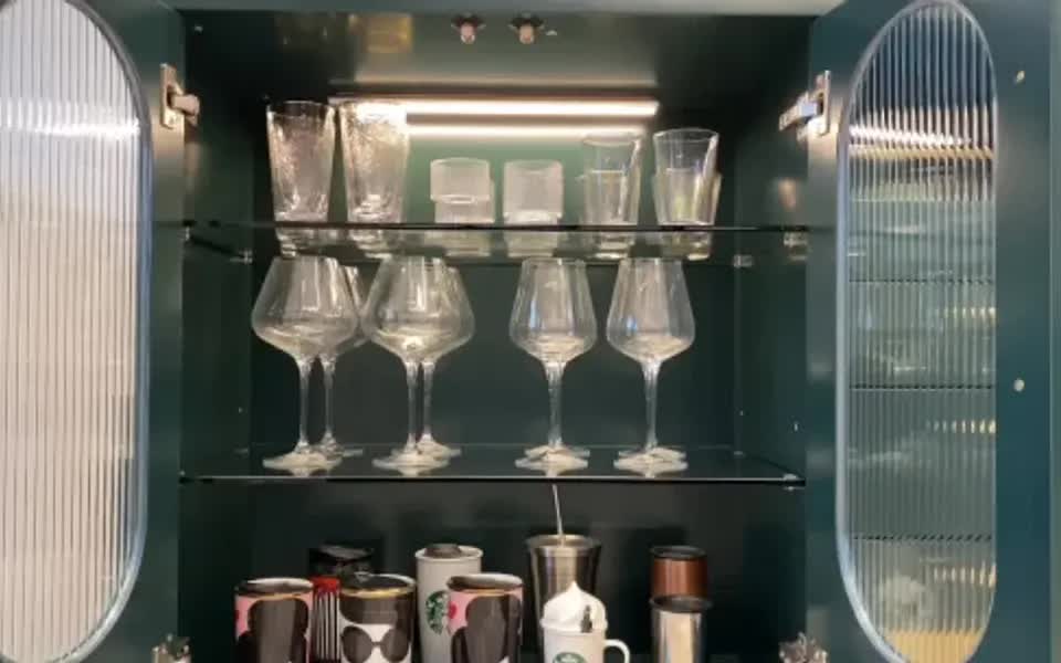 vlog|添置餐边柜收纳 玻璃杯 软装画分享