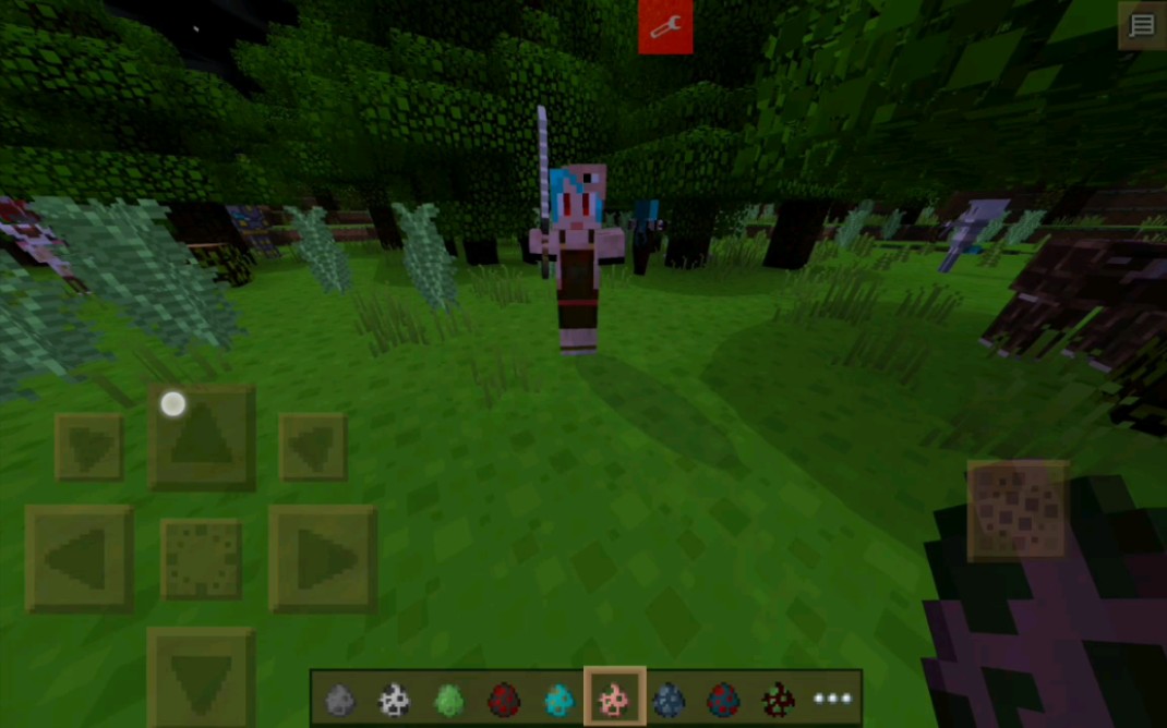 几年前的我的世界0.14竟然有娘化材质包