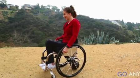 .b>的便捷式轮椅,可折叠,像电动车.