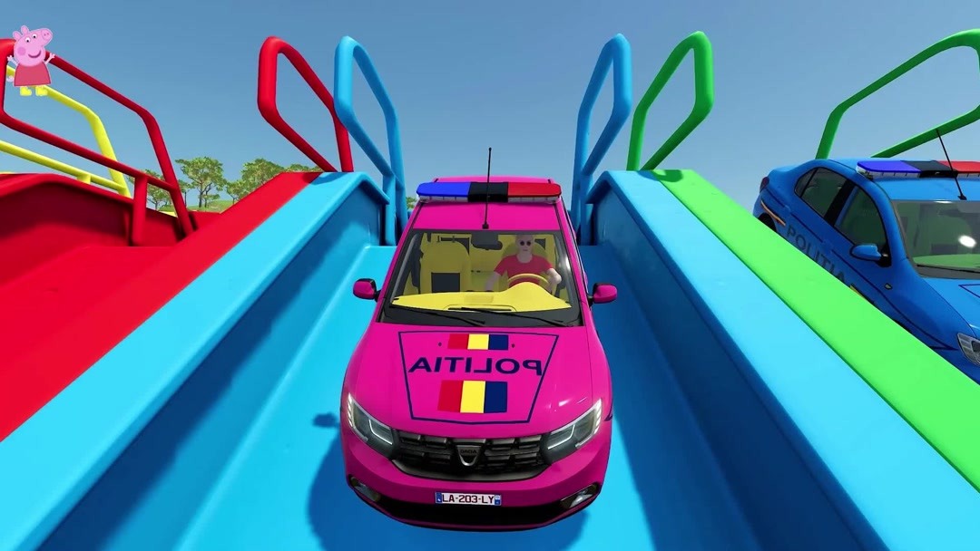 模拟驾驶汽车游戏#有趣的视频 #小动画 #解压 #汽车动画