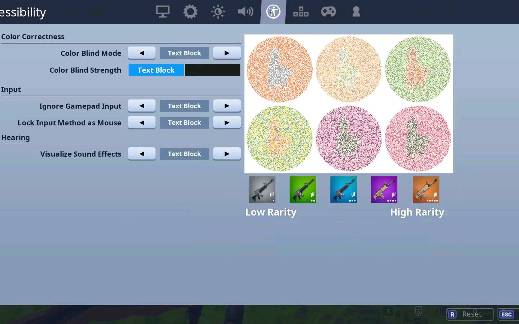 堡垒之夜里面,这就是你开色盲和不开色盲模式的区别。