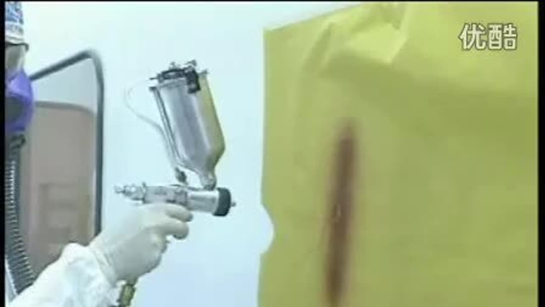 汽车美容教程视频:喷漆中喷漆的设置