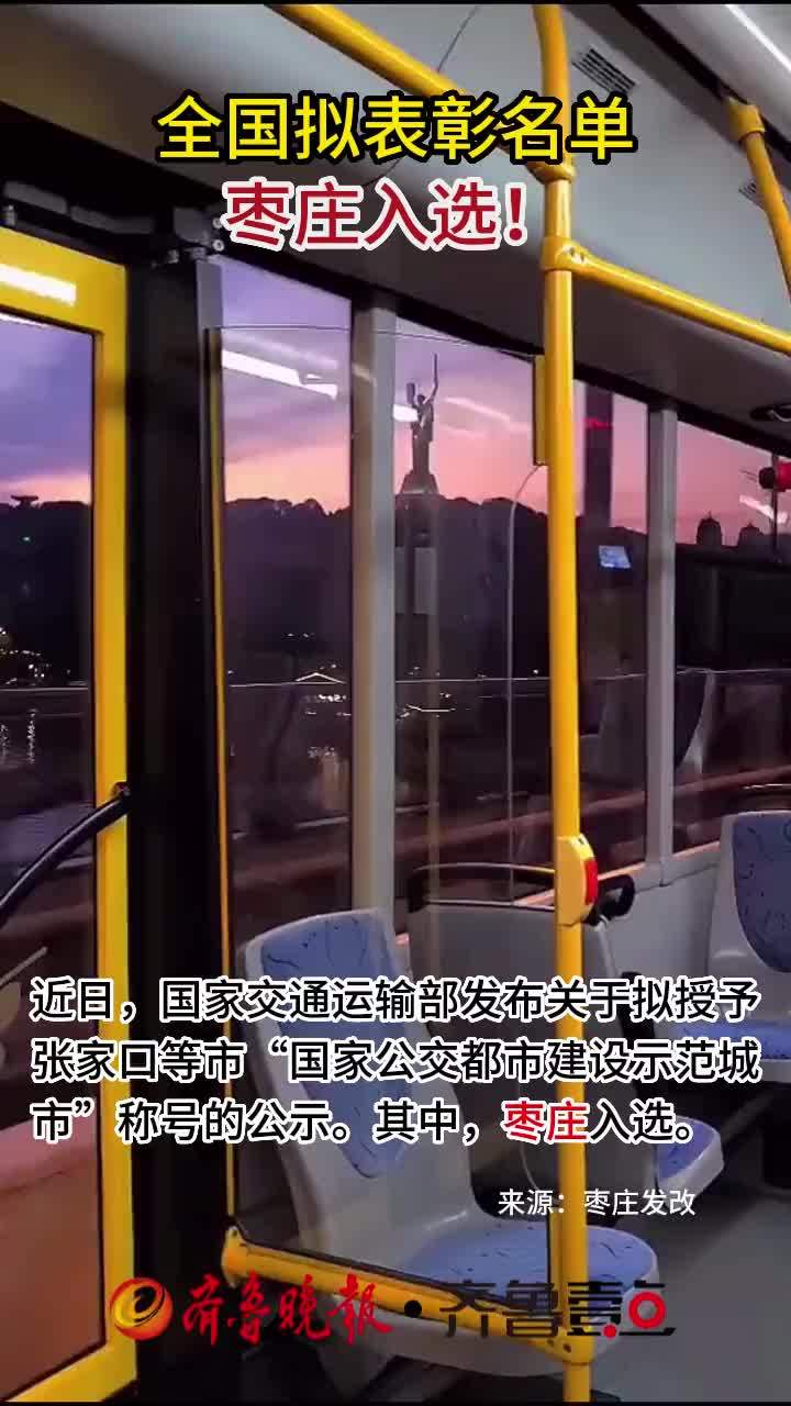 全国拟表彰名单枣庄入选!