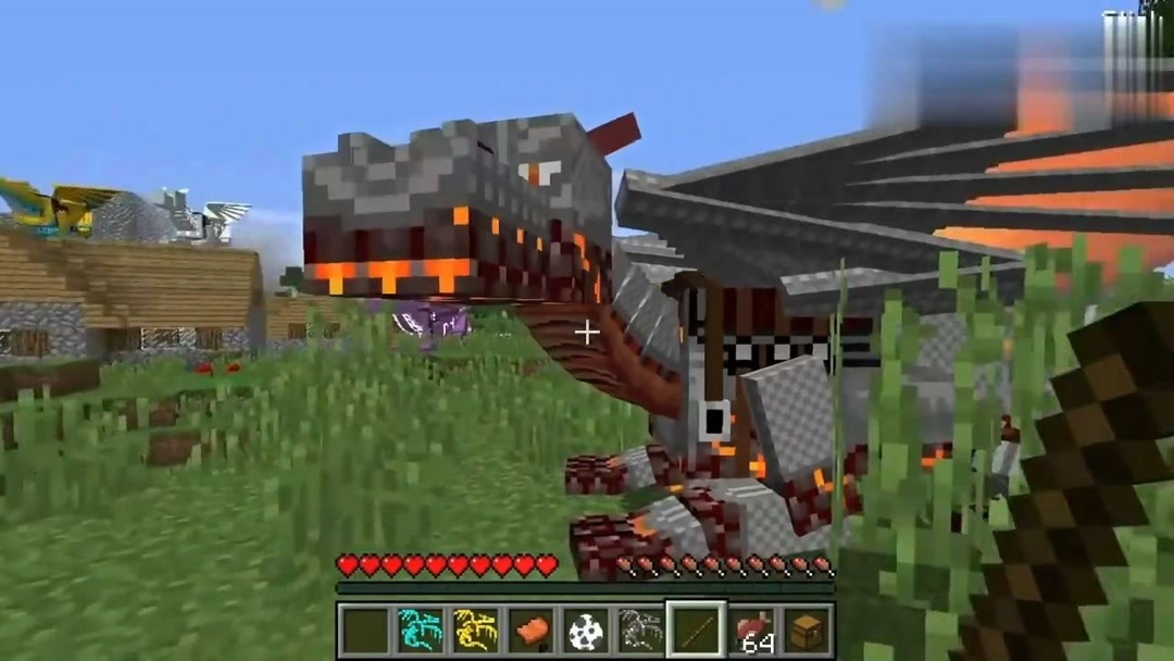 我的世界龙模组钻石飞龙黄金飞龙各种各样的龙