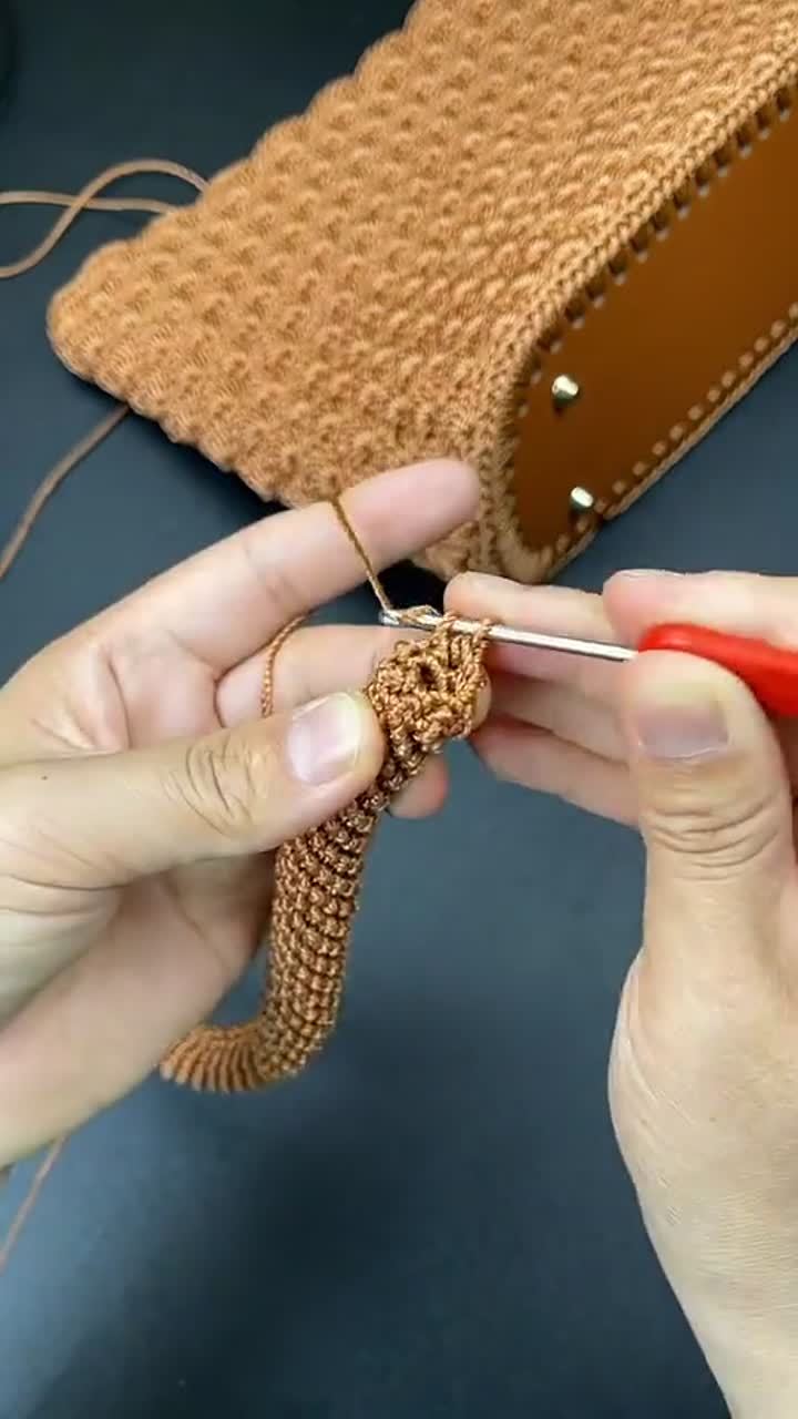 手工diy手工diy毛线编织手工包包材料这样钩包带有型...