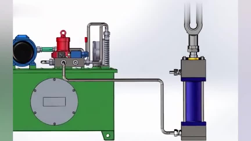 3D动画演示液压系统运行状态