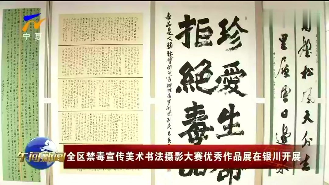 全区禁毒宣传美术书法摄影大赛优秀作品展在银川开展