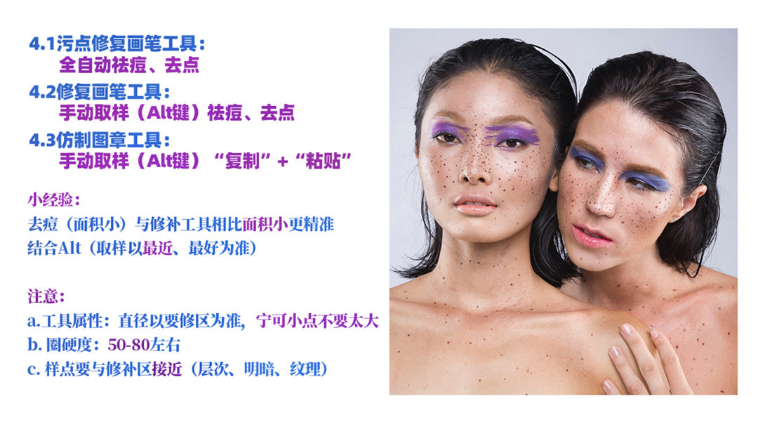 PS修痘痘有这3个工具,教你用对工具事半功倍!