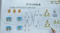 幼儿园快乐成长课程 大班 数学 上册 学习3的组成以及3的加法