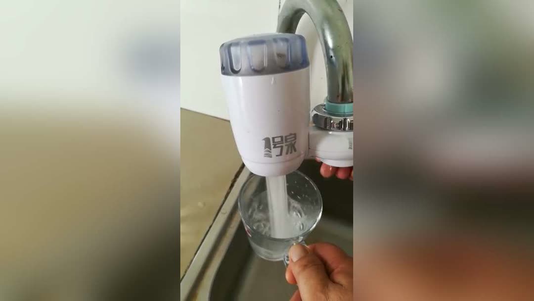 自来水很脏刚刚安装一号泉净水器过滤芯效果