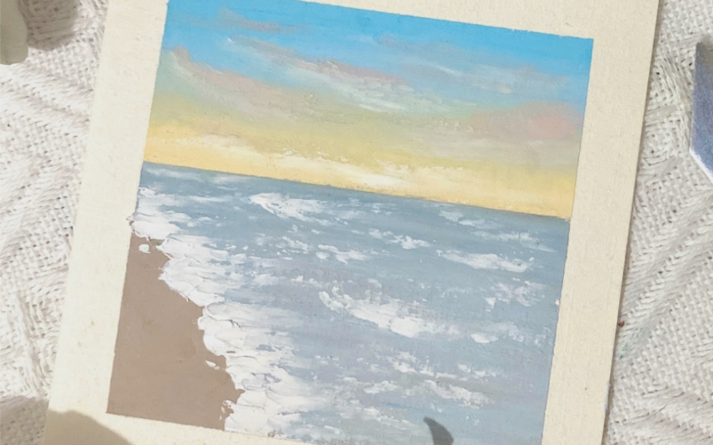 油画棒风景画零基础教程