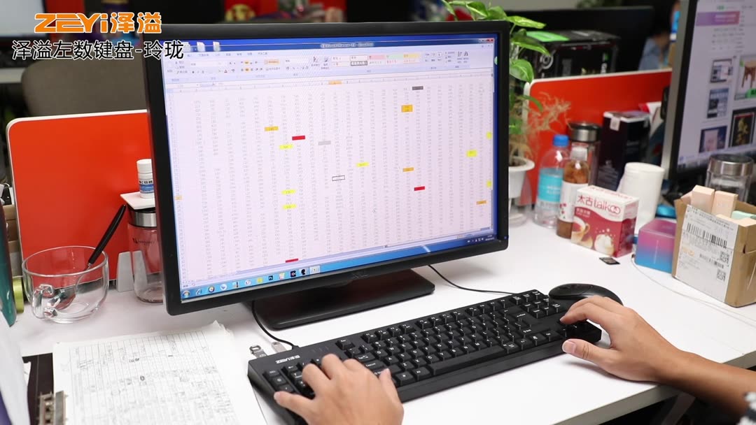 泽溢左数键盘玲珑,带双USB接口,淘宝众筹正在进行中