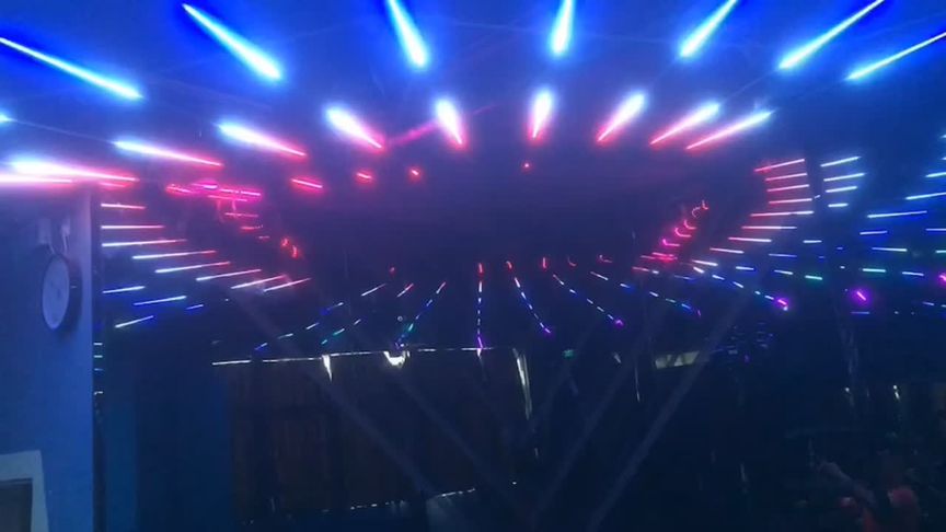 动感单车房今天完工#智能灯光 #高州 #健身 #嗨房