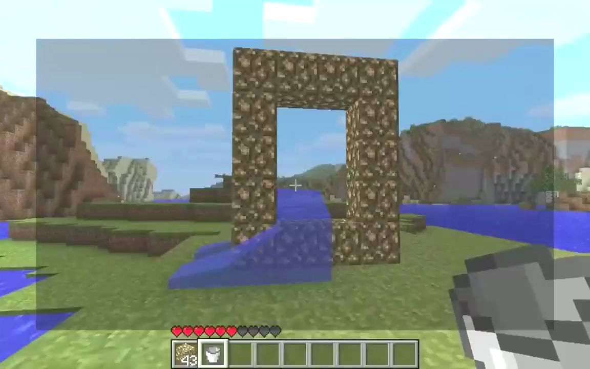 我的世界:那些令人怀念的MC往事,曾经有萤石传送门?