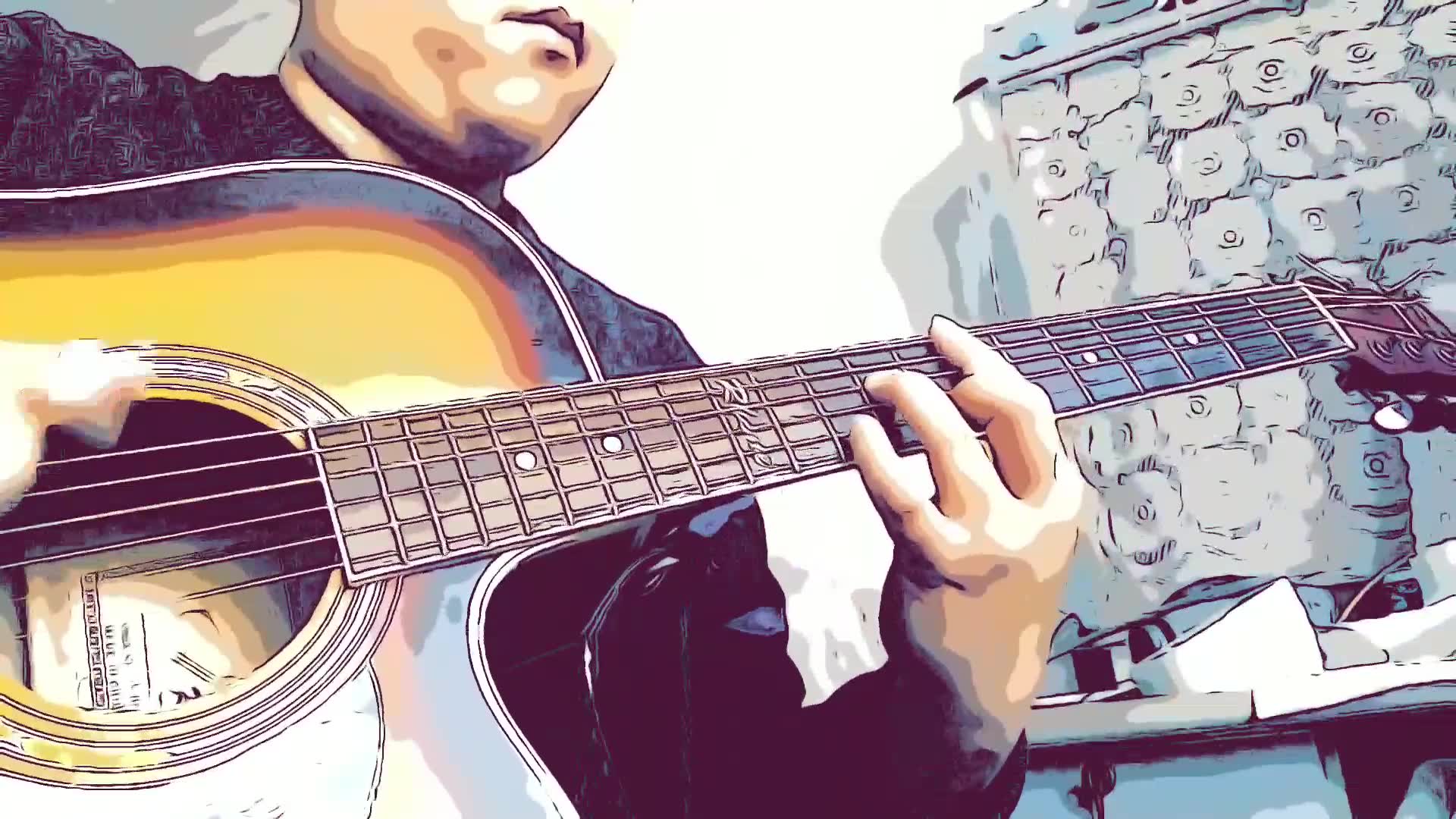 王强改编《白桦林》指弹吉他曲