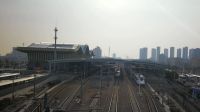 上海金山城际铁路CRH6A型动车组从金山卫站开出!