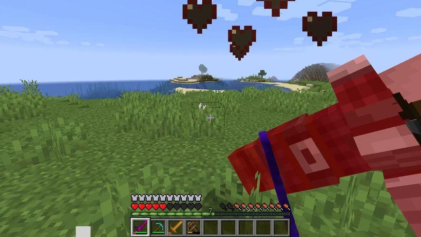 我的世界自创肝尽轮回模组:升级后的红宝石剑竟高达62点伤害?