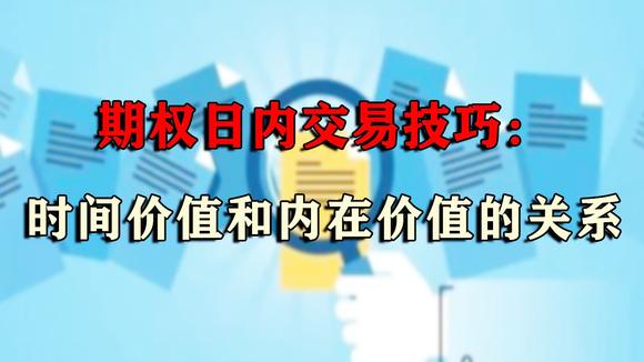 期权日内交易技巧:时间价值和内在价值的关系