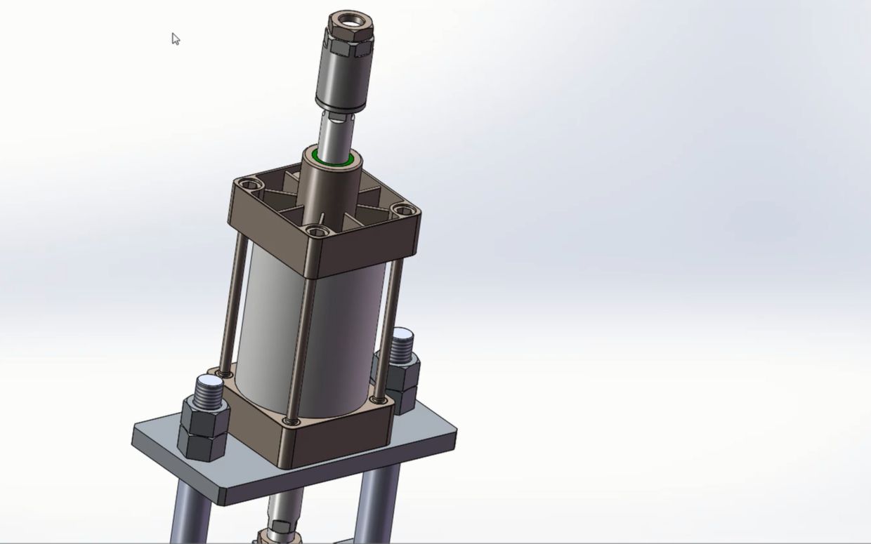 sw教程:轴承与轴承端盖装配智能设备(可调行程气缸、标准气缸的选型)