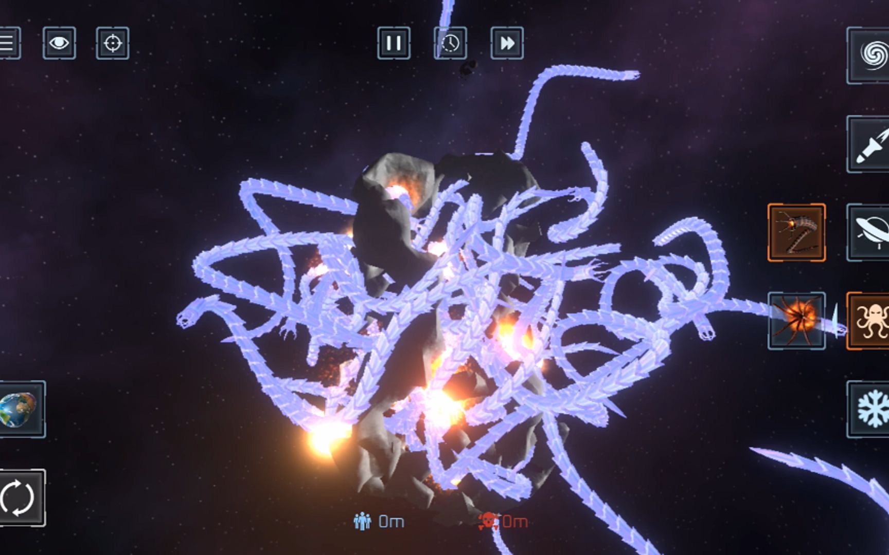 星球毁灭模拟器,宇宙级八爪鱼抓向机械星球