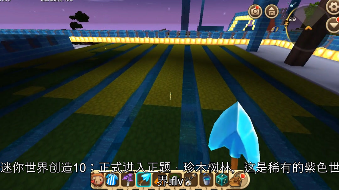 迷你世界:正式进入正题,珍木树林,这是稀有的紫色世界