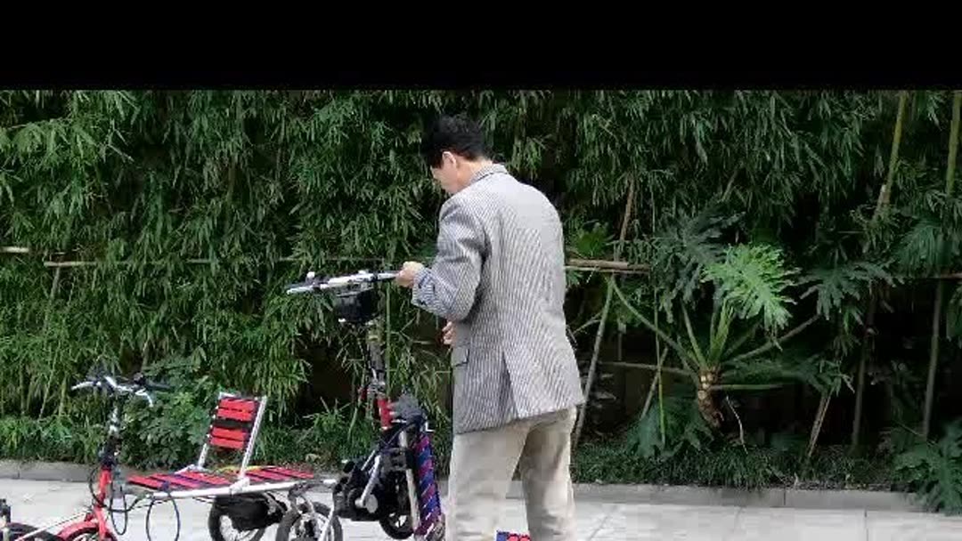 张东赋的发明1:三轮折叠智能电动车(视频1)