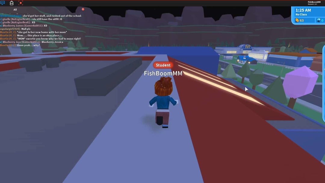 Roblox乐高深夜的学校俯视四周会是什么样的景象
