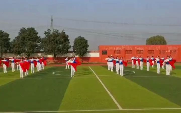 运动会开幕式旗子舞《党的光辉》运动会开幕式 舞动青春活力 开幕式 ...