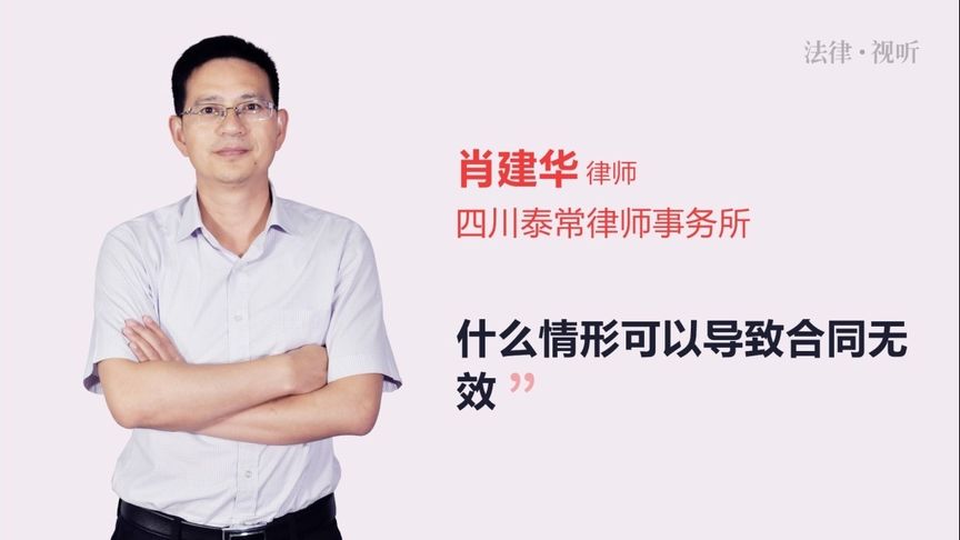 什么情形可以导致合同无效