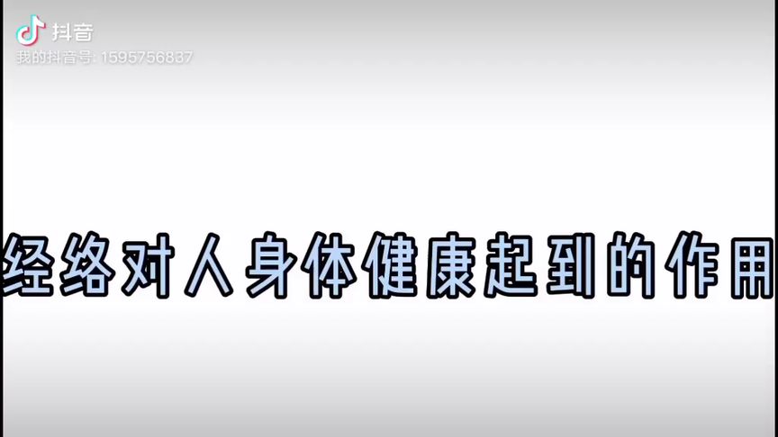 经络对人体的作用