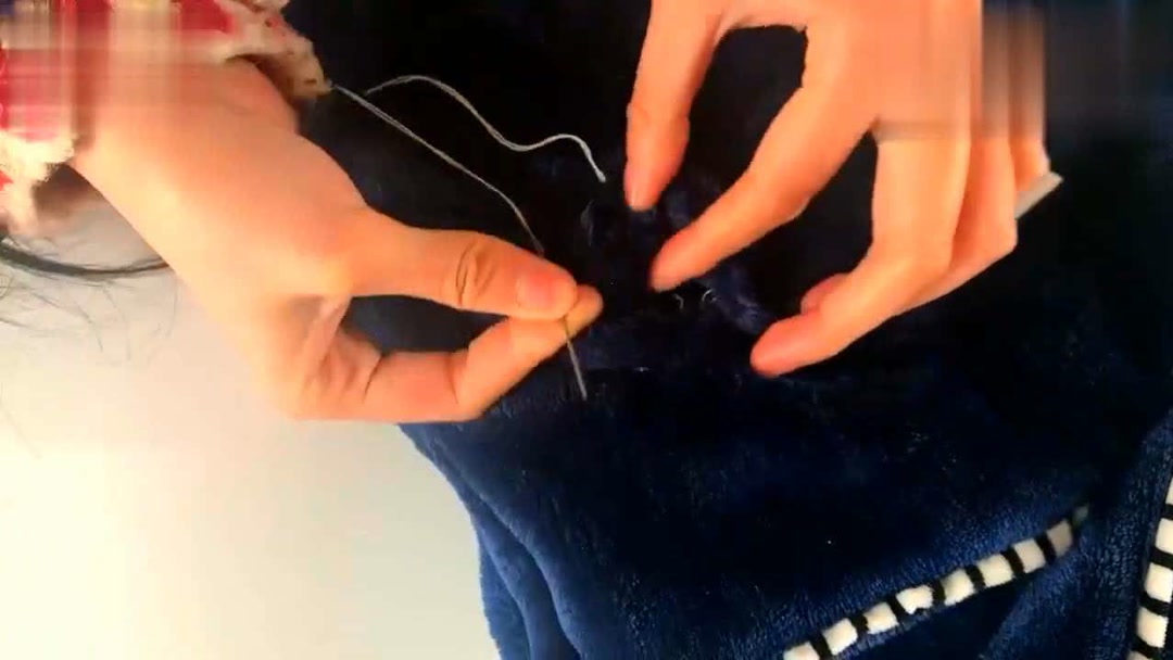 教你无痕缝补衣服，方便又简单，衣服破了自己就能缝