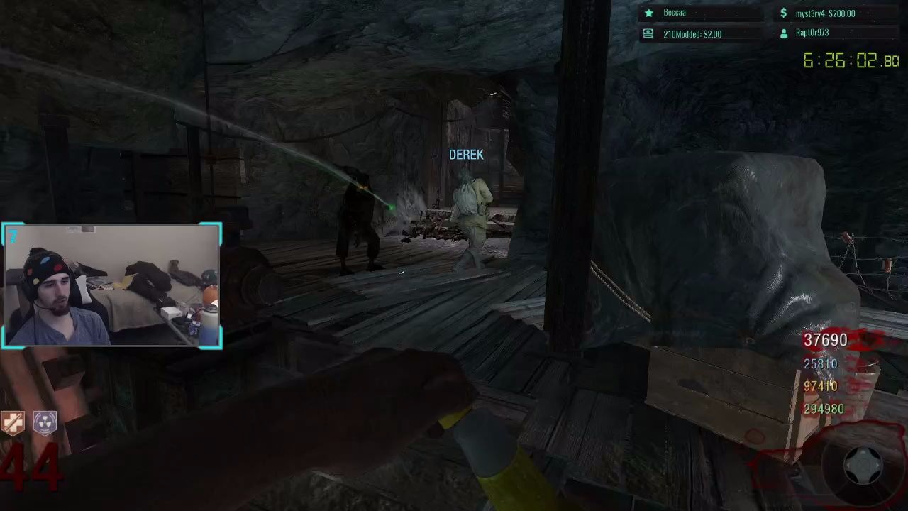 【前·世界纪录】使命召唤7僵尸模式 香格里拉4人45波