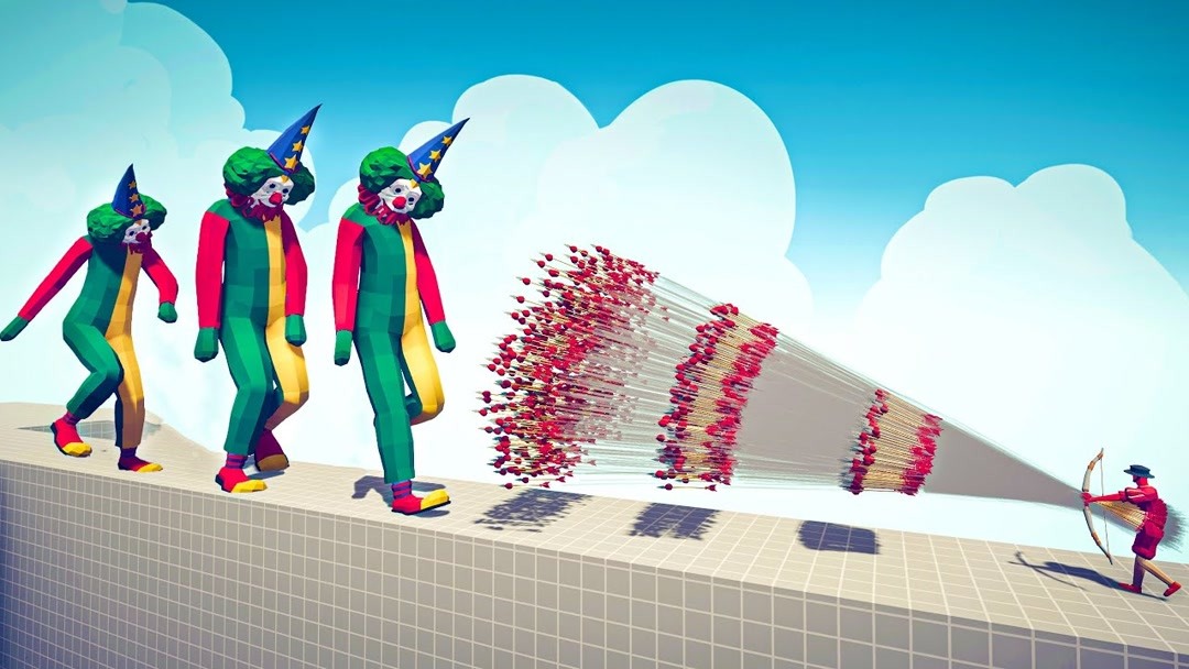 全面战争模拟器:3个小丑对每一个神,一场有趣的游戏正在进行!