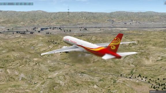 模拟飞行 #连飞 #看机长如何驾驶波音777-200,【重庆-兰州】(3