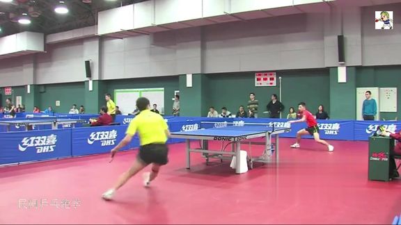 许昕盲打张继科也能精准上台,玩的是超级手感!