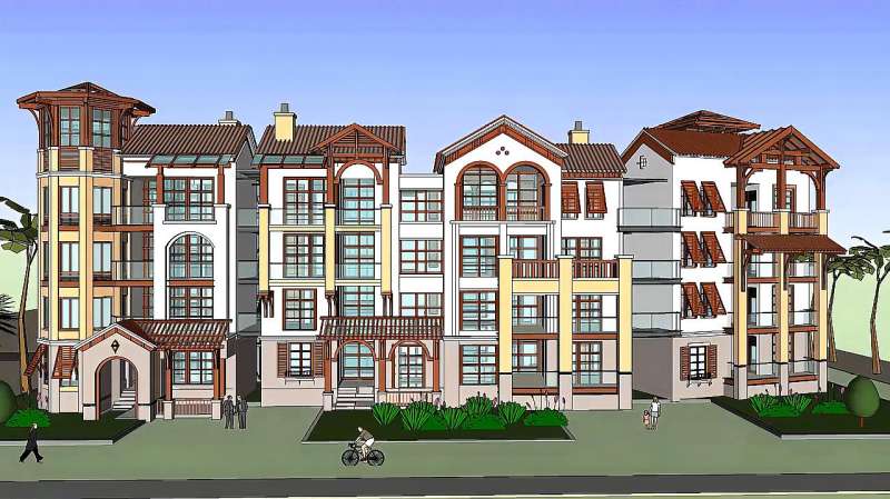 联排别墅三维模型赏析!