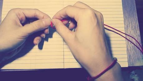 红绳手链之蛇结编法视频教程