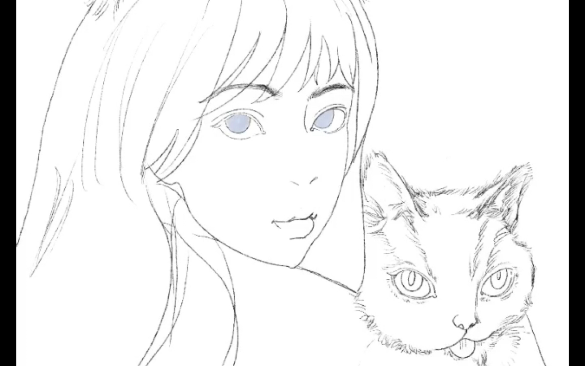 procreate画画分享 不会上色的视频 注意不是教程!