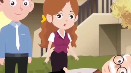 搞笑动画:大爷又摔倒了。