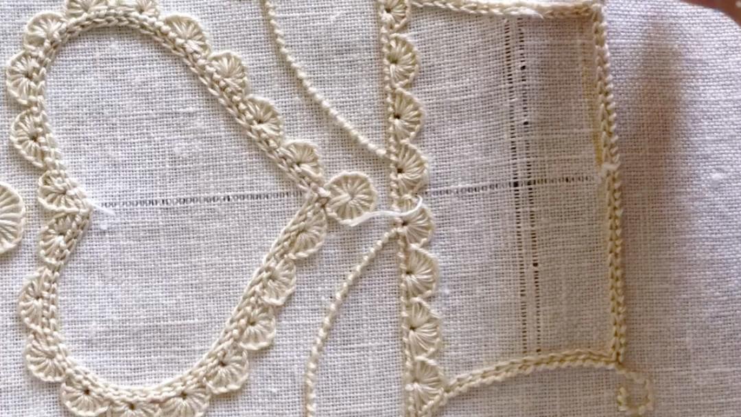 【白线刺绣教程】&抽纱