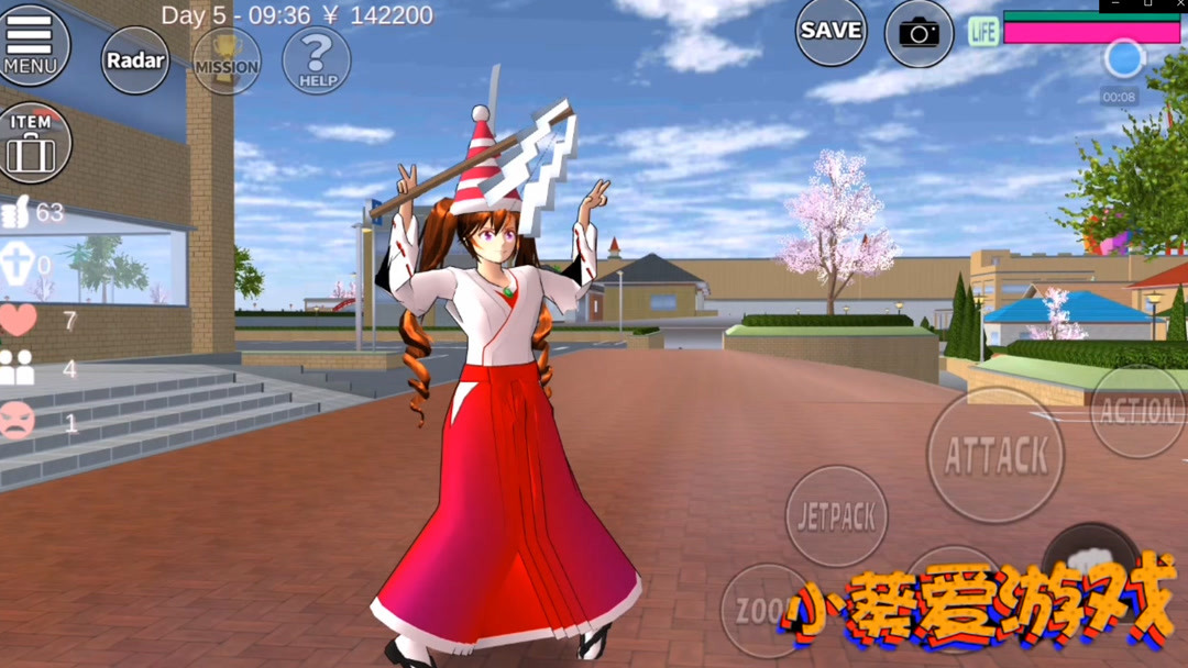 樱花校园模拟器:小女孩校园历险记!此处不宜久留~