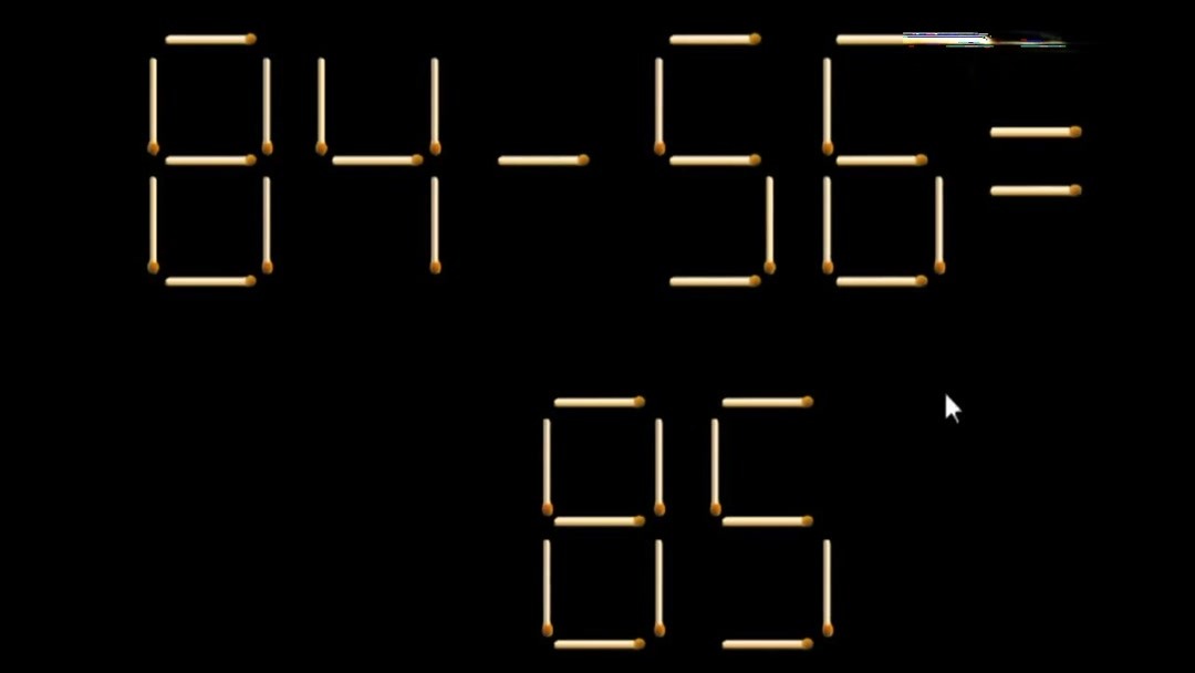 火柴棍数学奥数题:移动两根火柴棍使等式成立,你想到答案了吗?