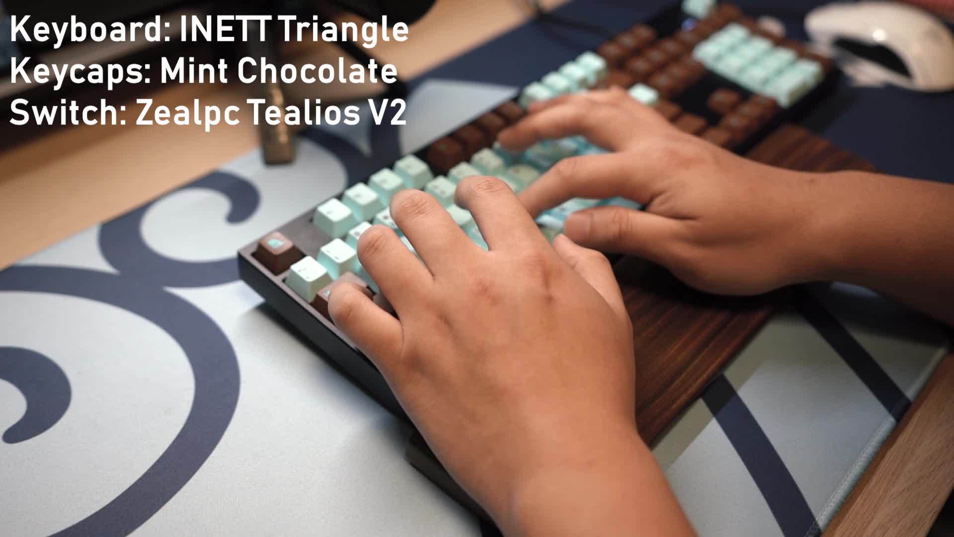 Jinnnxxu INETT Triangle 100% 客制化机械键盘 套件 打字测试 音测 ...